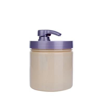 China 250ml Champagne-Colored cylindrical smooth with purple pump for shampoo lotion bottle for sale