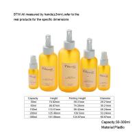 China 30/60/150/200/300ml Yellow Smooth Round-shouldered bottle with white pump for shampoo lotion bottle for sale