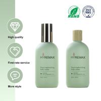 China 250ml Green Round-shouldered bottle smooth with white pump for shampoo lotion bottle for sale