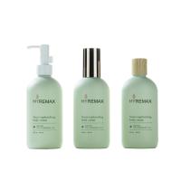 China 250ml Green Round-shouldered bottle smooth with white pump for shampoo lotion bottle for sale