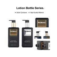 China 300ml black rectangle smooth with black pump for shampoo lotion bottle for sale