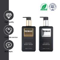 China 300ml black rectangle smooth with black pump for shampoo lotion bottle for sale