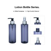 China 250ml Purple cylindrical smoothwith Silver pump/spary for shampoo lotion bottle for sale