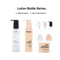 China 150ml Orange/white rectangle smooth with black/white/orange pump for shampoo lotion bottle for sale