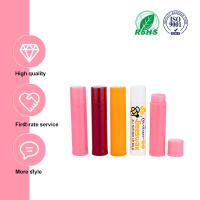 China 5g Plastic Lipstick Transparent Tube Packaging Vibrant Pink Lipstick Tube for sale