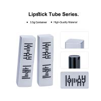 China Silver Base Lip Balm Tubes 3.5 Gram Plastic Lipstick Container For Cosmetic for sale