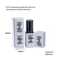 China Silver Base Lip Balm Tubes 3.5 Gram Plastic Lipstick Container For Cosmetic for sale