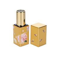 China 3.5g Gold Chinese Style Plastic Lip Balm Blue Container  Customized for sale