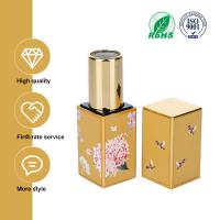China 3.5g Gold Chinese Style Plastic Lip Balm Blue Container  Customized for sale