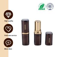 China 3.5g Brown Metallic Finish Lip Balm Tubes for sale