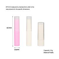 China Slim Lip Balm Tubes Plastic Solid Color Lipstick Tube Simplicity Versatility for sale