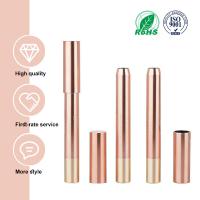 China 3.5g Rose Gold Empty Lip Balm Containers Liner Pencil Metal Lipstick Tube for sale