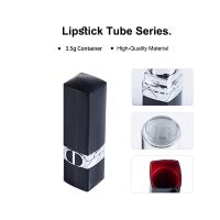 China 3.5g Square Lip Balm Tubes Resilient ABS Smooth Lipstick Tube Container for sale
