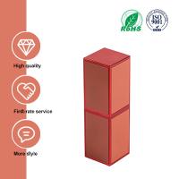 China 3.5g Luxurious Lip Balm Tubes Cranberry Red ABS Empty Lipstick Containers for sale