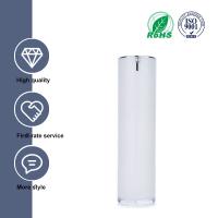 China Modern Aesthetics Airless Pump Bottles 50ml Dual Chamber Pump White Airless for sale