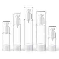 China 15ml 30ml 50ml Airless Pump Bottles Plastic Vacuum Transparent Pump Bottle for sale