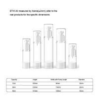 China 15ml 30ml 50ml Airless Pump Bottles Plastic Vacuum Transparent Pump Bottle for sale