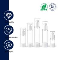 China 15ml 30ml 50ml Airless Pump Bottles Plastic Vacuum Transparent Pump Bottle for sale