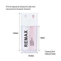 China 20ml X 2 Airless Pump Bottles White Pink Dual Chamber Plastic Airless Cosmetic Containers for sale