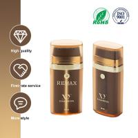 China 20ml Plastic Brown Rectangle Frosted With Brown Transparent Lid For Empty Perfume Bottle for sale