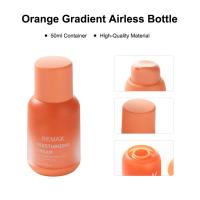 China 50ml Airless Pump Bottles Customizable Gradient Plastic Vacuum Pump Bottle Cosmetic for sale