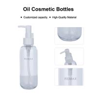 China 160ml Clear Oil Cosmetic Bottle User Friendly Make Up Remover Bottle for sale