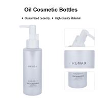 China 150ml Matte Finish Oil Cosmetic Bottle Clear Plastic Makeup Remover Bottle for sale