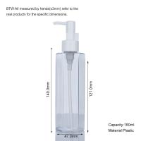China 160ml Hexagonal Oil Cosmetic Bottle Clear Plastic Makeup Remover Bottle for sale