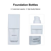 China 25ml Frosted Glass Empty Foundation Bottle Matte Finish For Cosmetic for sale