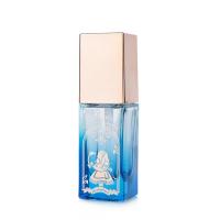 China 30ml Glass blue transparent clear rectangle bottle with white pump for empty Foundation Bottle for sale