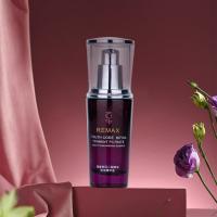 China 30ml Semi Transparent Empty Glass Foundation Bottle With Luxurious Purple Gradient for sale