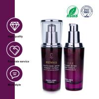 China 30ml Semi Transparent Empty Glass Foundation Bottle With Luxurious Purple Gradient for sale