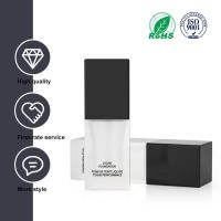 China 31.2MM 30CC Foundation Glass Bottle Frosted Glass Cosmetic Bottles for sale