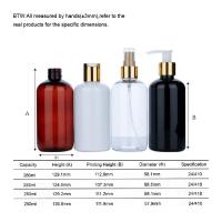 China 280ml 250ml Trigger Sprayer Bottles Plastic Foam Dispenser Bottle With Gold Nozzles for sale