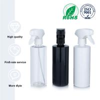 China 500ml Plastic Transparent/Black/White Clear Cylindrical Bottle With White/Black Spray For Empty Trigger Sprayer Bottle for sale