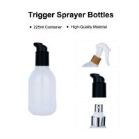 China White Trigger Sprayer Bottles 60ml 120ml 225ml Clear Plastic Spray Bottles for sale