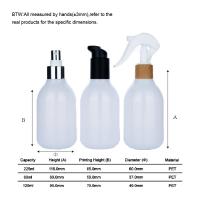 China White Trigger Sprayer Bottles 60ml 120ml 225ml Clear Plastic Spray Bottles for sale