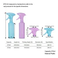 China 375ml Durable Trigger Sprayer Bottles In Blue Pink Body Spray Purple Bottle for sale