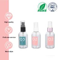 China 90ml Plastic Transparent Clear Cylindrical Bottle With White/Black/Pink Lid For Empty Trigger Sprayer Bottle for sale