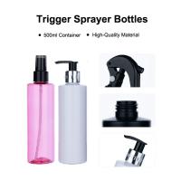 China Fine Mist Plastic Trigger Sprayer Bottles 250ml Sleek Black Opaque White for sale