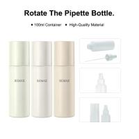China 100/120ml Plastic White Smooth Cylindrical Bottle with white Lid For Empty trigger sprayer Bottle for sale