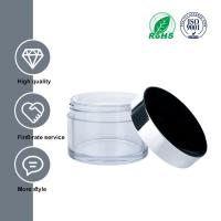 China 100g Transparent Empty Cream Jar With Silver Lid For Skincare Products for sale