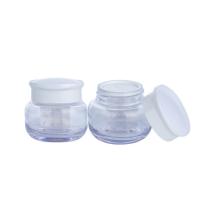 China Glass Empty Cream Jar Thick Bottomed for sale