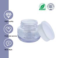 China Glass Empty Cream Jar Thick Bottomed for sale