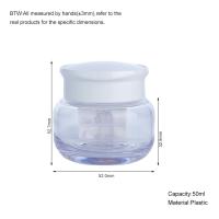 China Glass Empty Cream Jar Thick Bottomed for sale
