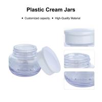 China Glass Empty Cream Jar Thick Bottomed for sale