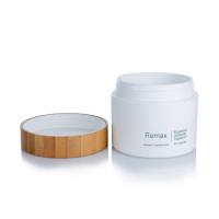 China 50ml White Opaque Plastic Cosmetic Cream Jars With Silver Lids for sale