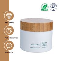 China 50ml White Opaque Plastic Cosmetic Cream Jars With Silver Lids for sale
