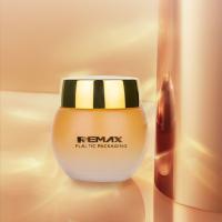 China 30g Round Glass Cosmetic Cream Jar Gradient  Glass Cosmetic Jars With Lids for sale
