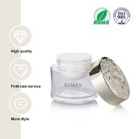 China 35g Oval Shape Transparent Clear Plastic Bottle With Silver Lid For Empty Cream Jar for sale